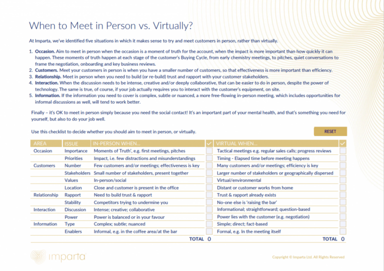 When to Meet in Person vs. Virtually - Imparta